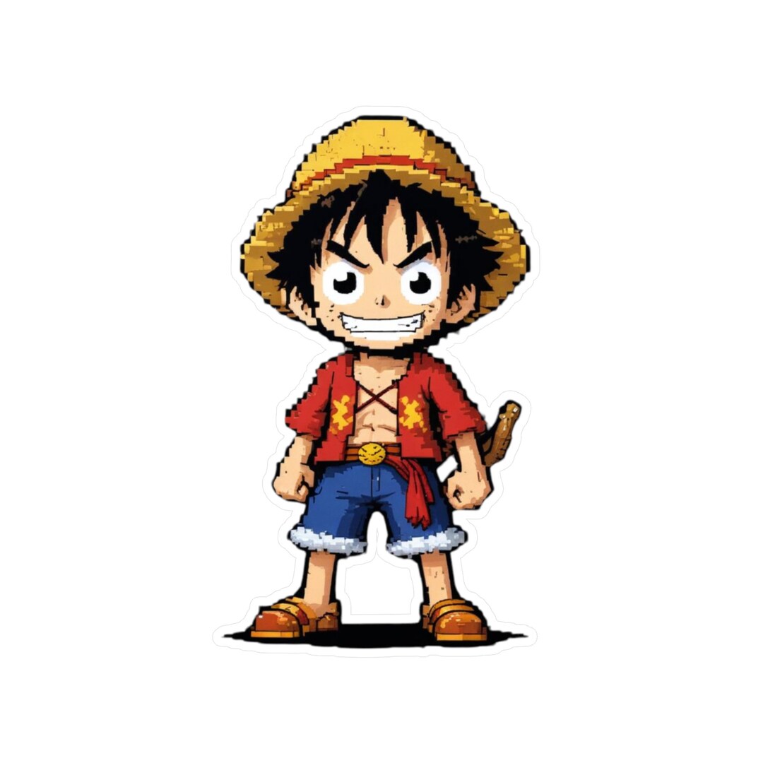 Monkey D Luffy Sticker One Piece Vinyl Sticker Luffy Waterproof Sticker ...