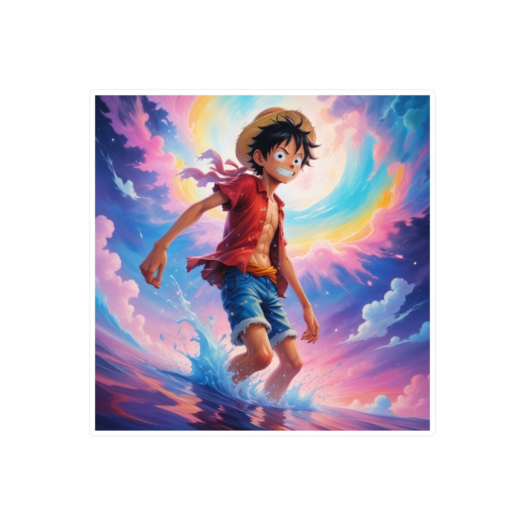 Monkey D Luffy Sticker One Piece Vinyl Sticker Luffy Waterproof Sticker ...