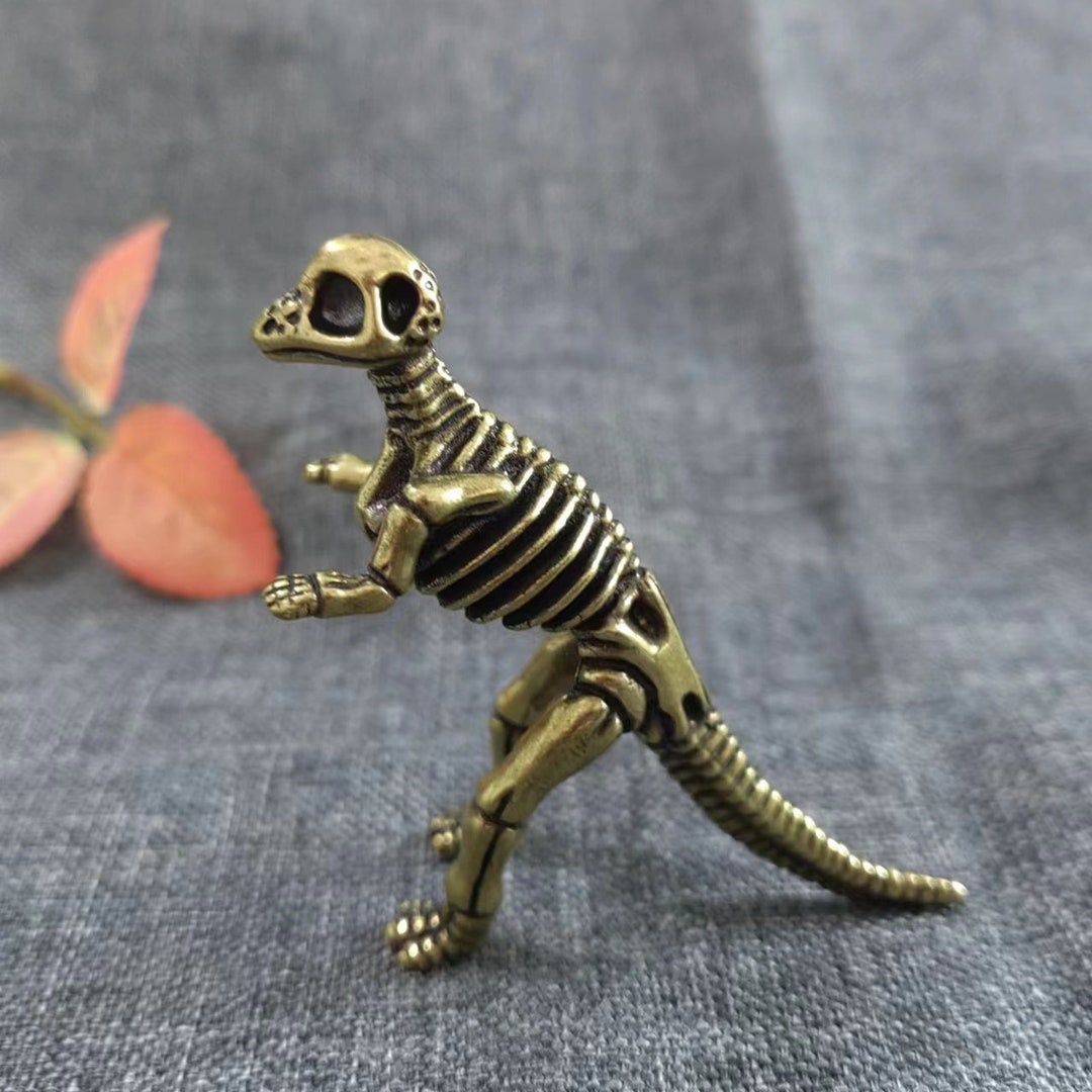 Brass Dinosaurs' Skeleton Amulet Copper Mythological - Etsy