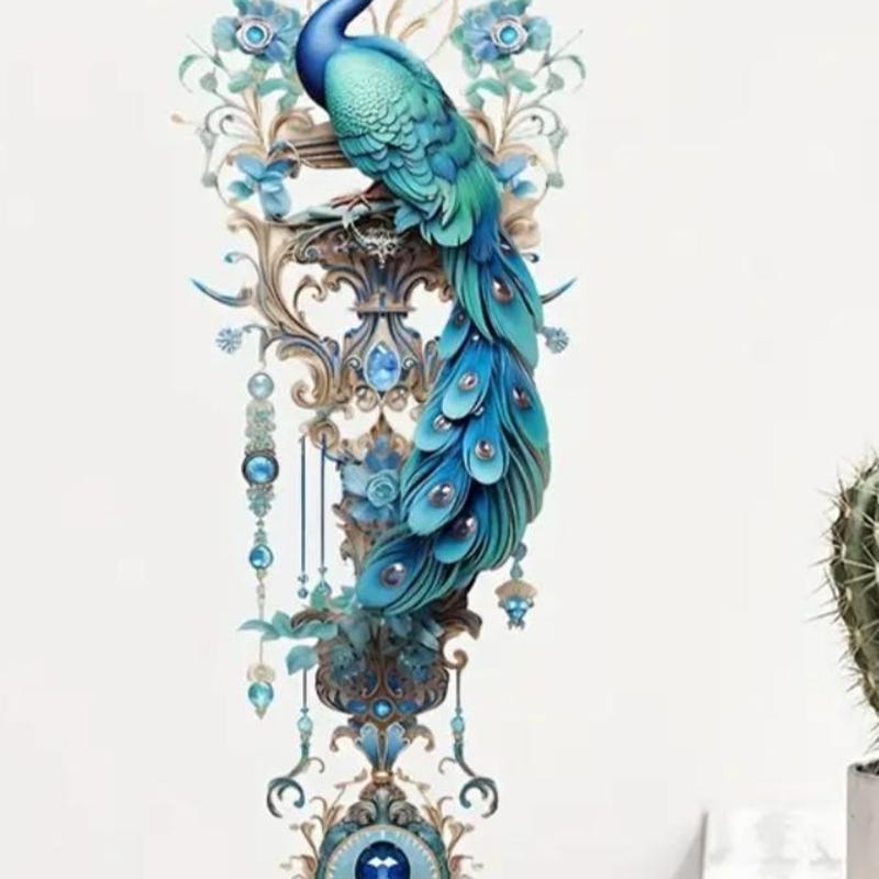 Peacock Wall Decal - Etsy