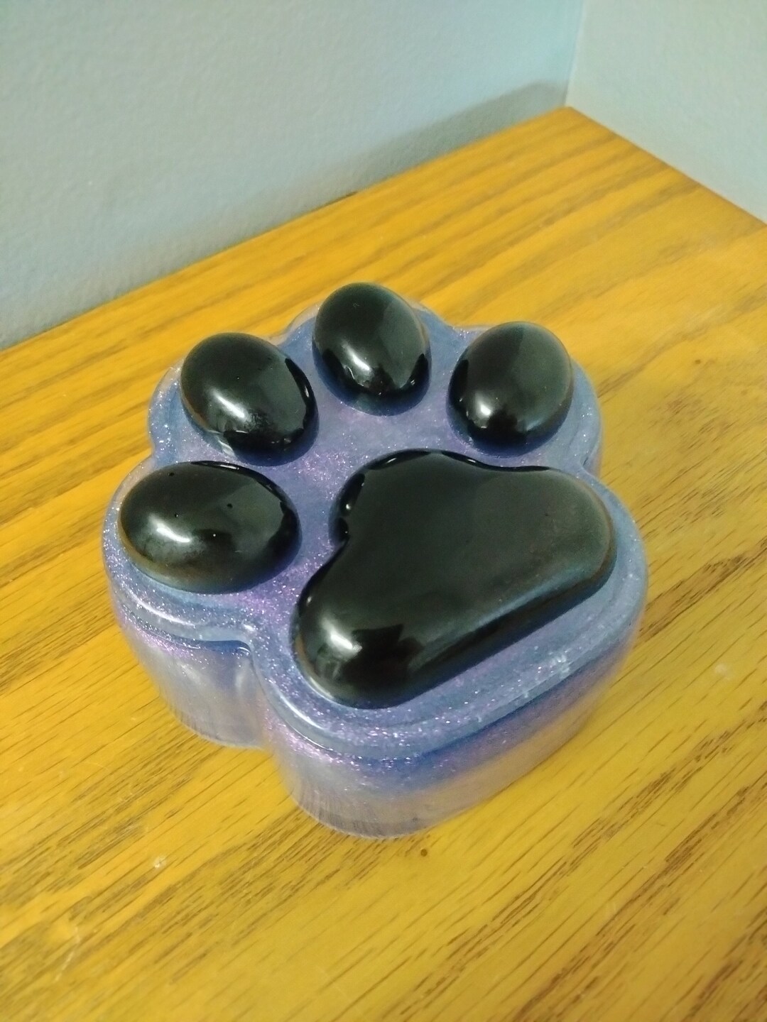 Paw Print Jar, Puppy Dog, Kitty Cat Trinket Box, Container, Jewelry ...