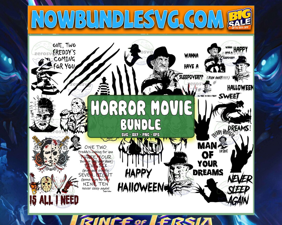 30 File Hot Freddy Krueger Svg Horror Movies Svg Jason - Etsy