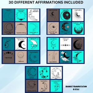 Affirmation Cards Printable, Manifestation Cards, Affirmation Deck, Law ...