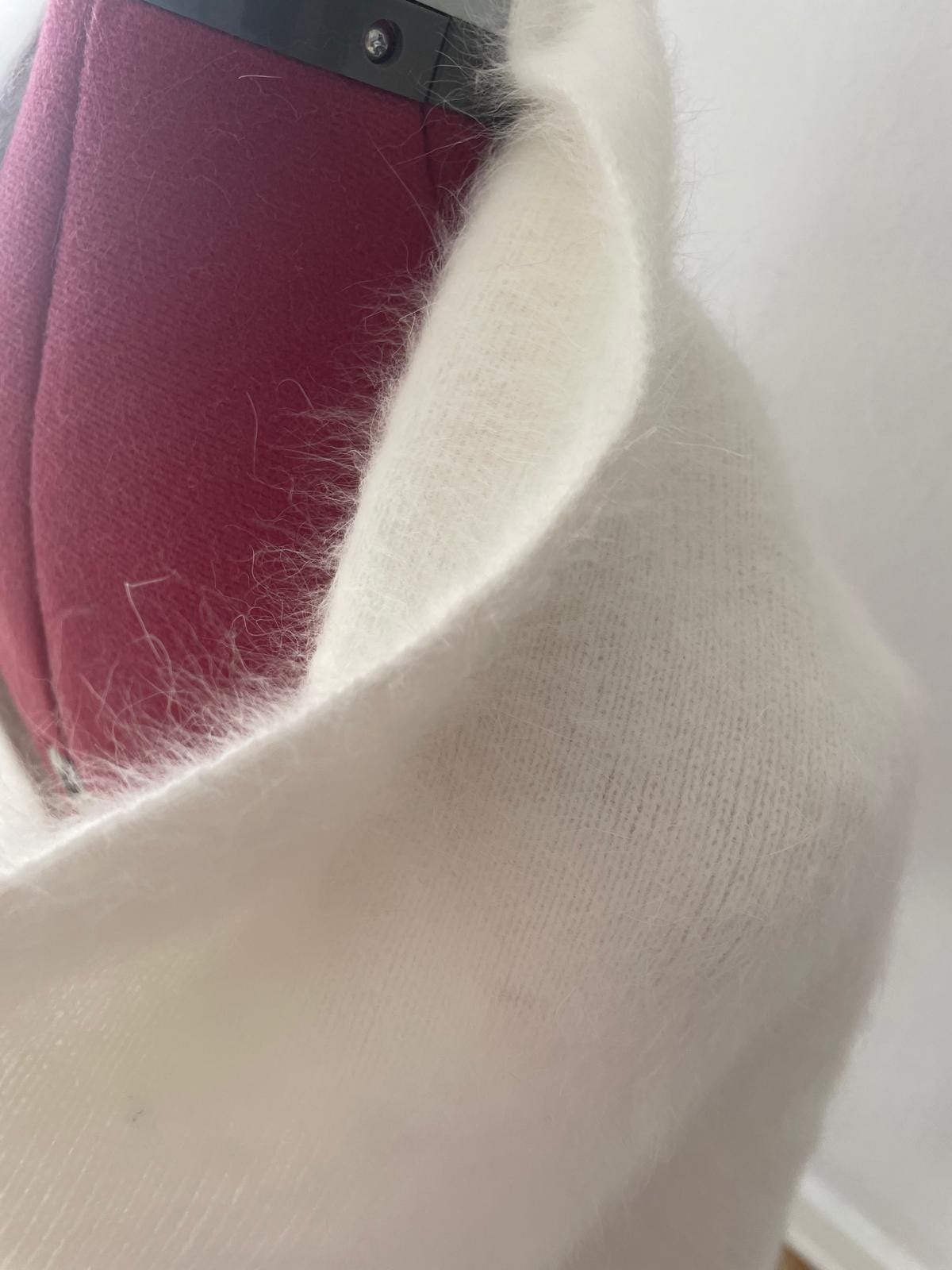 Snow White Natural Soft Fluffy Mink Cashmere Angora Winter Bridal Wrap ...
