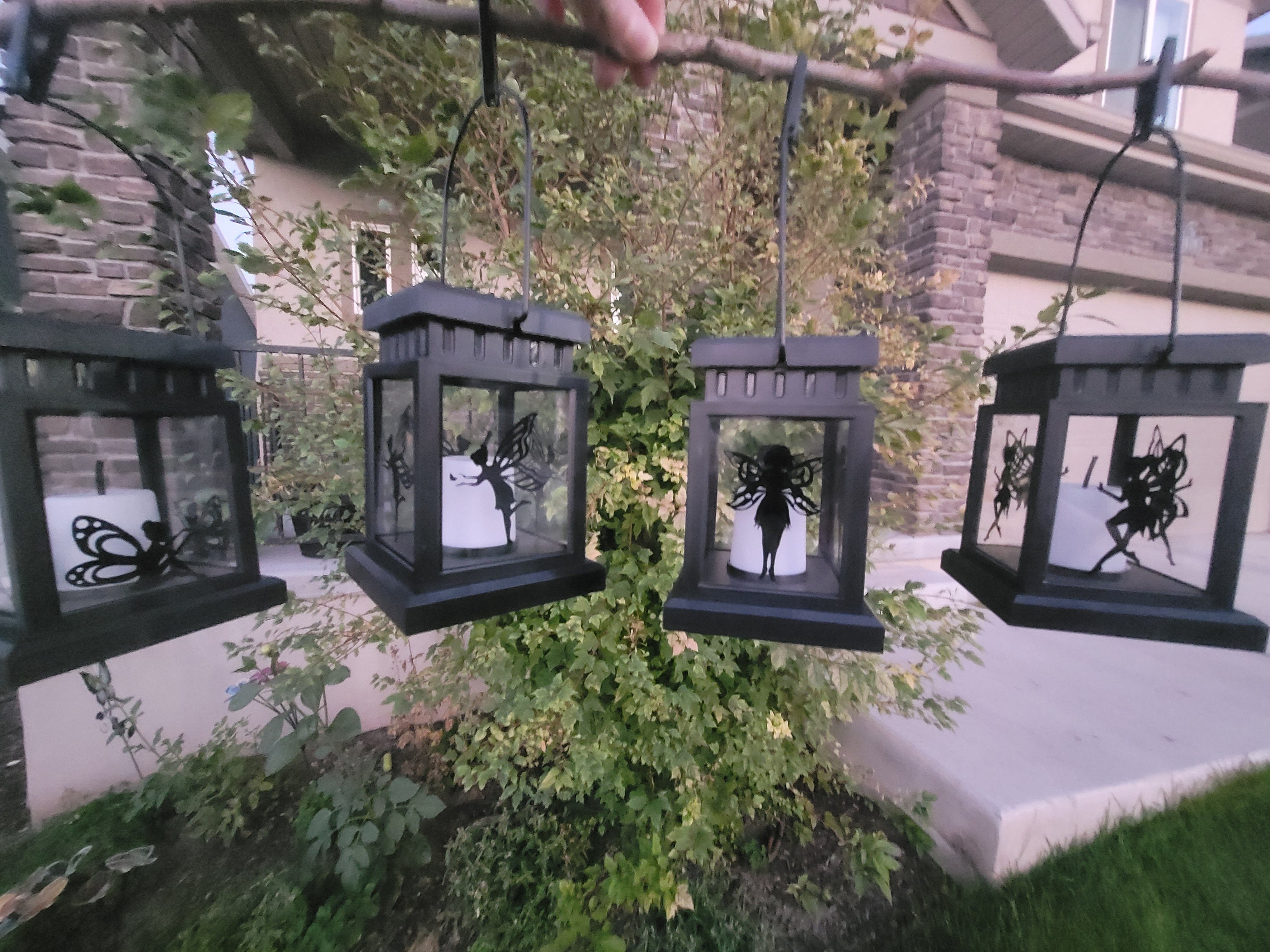 Solar Fairy Lanterns, 4 Pack Solar Lights, Outdoor Fairy Lights, Solar ...