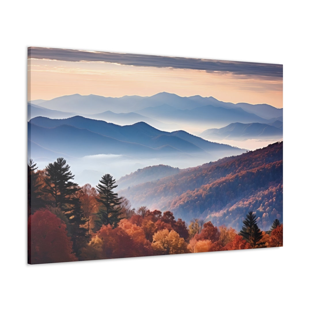 Blue Ridge Mountains Canvas - Etsy