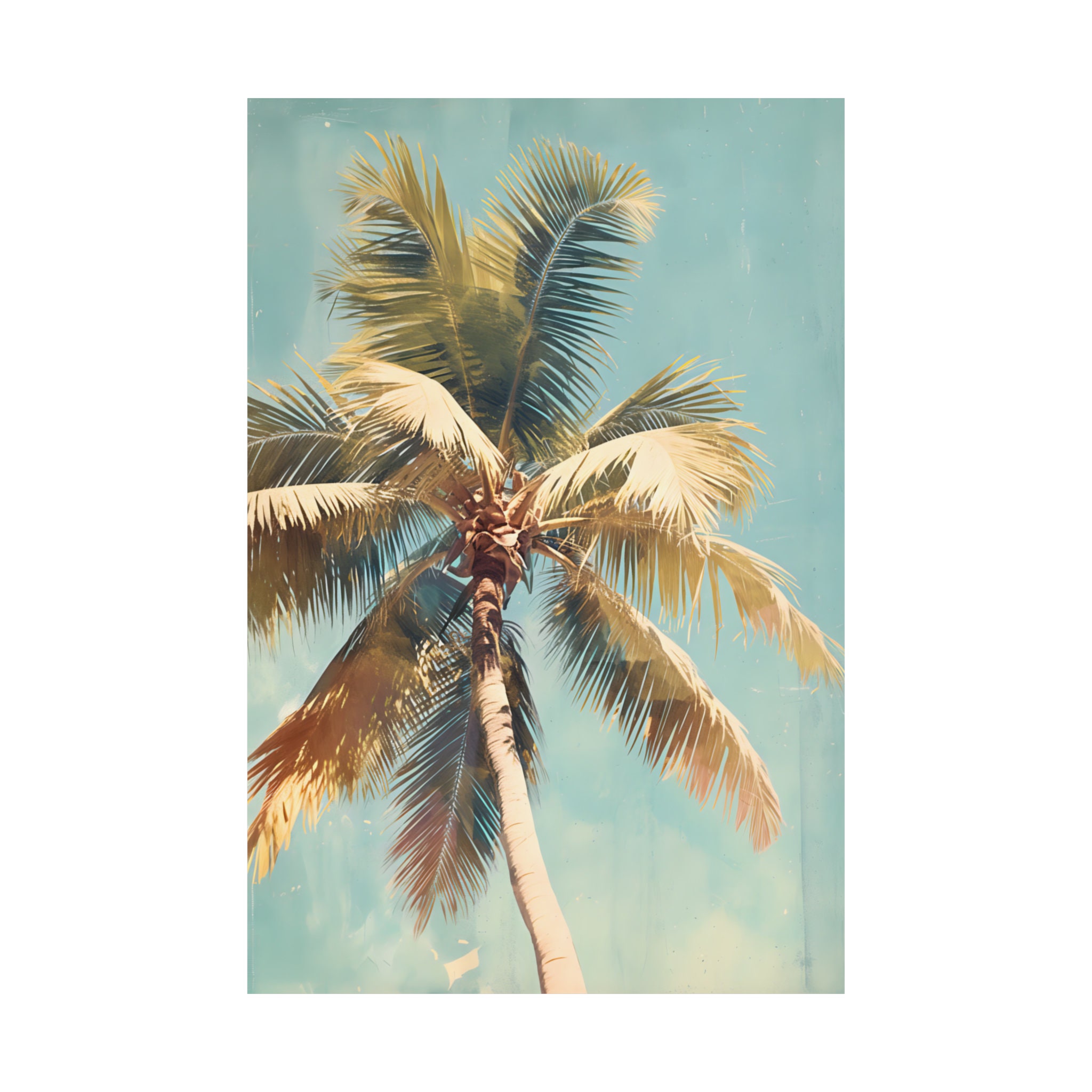 Palm Tree Matte Print - Etsy