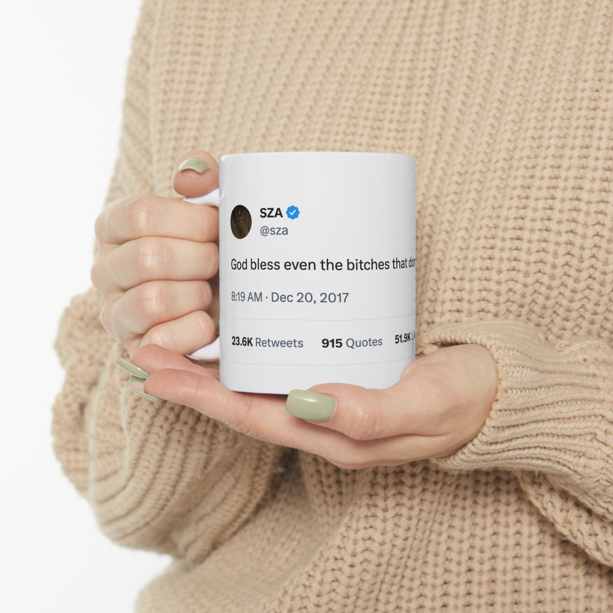 SZA God Bless Viral Tweet Twitter Ceramic Mug 11oz - Etsy
