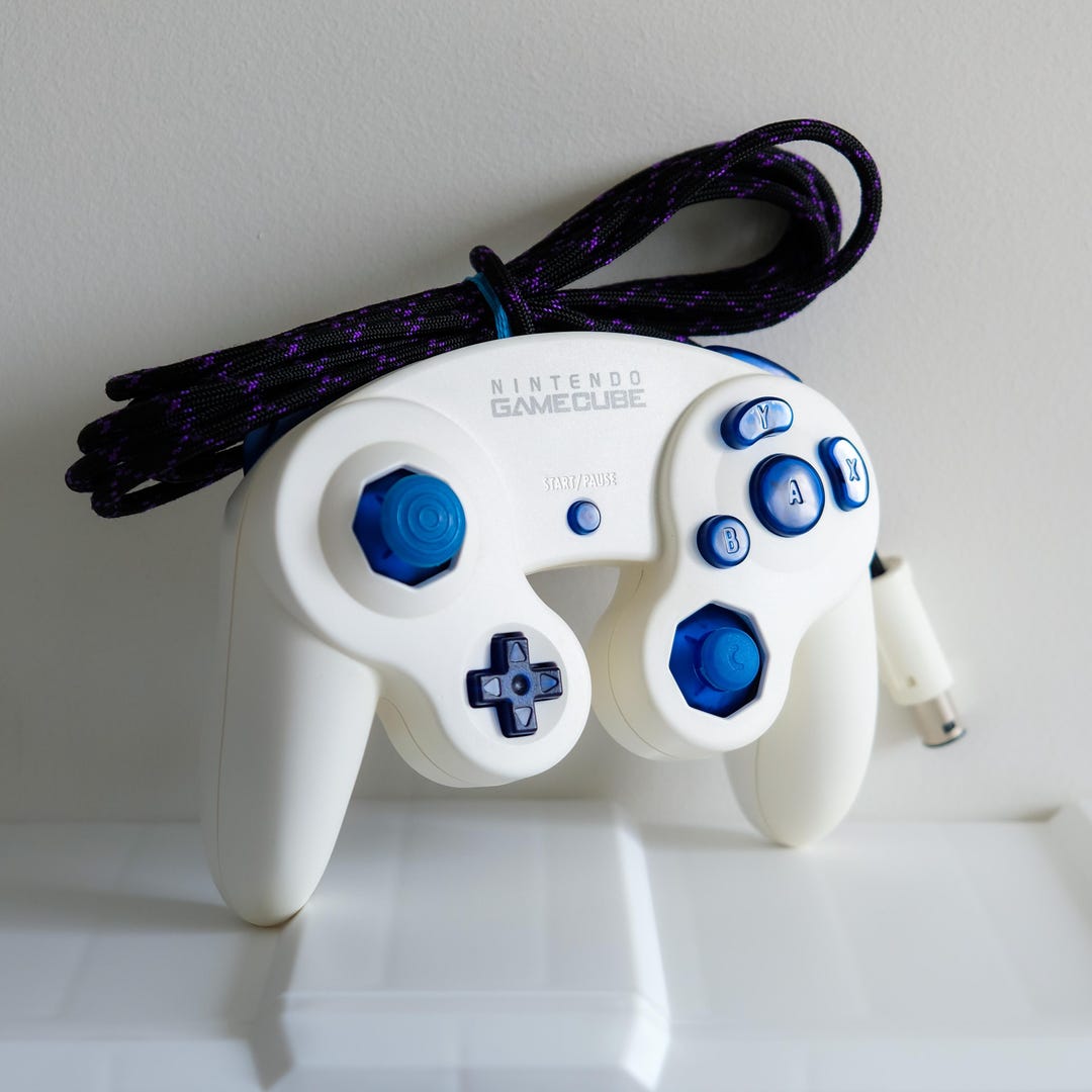 Refurbished OEM/New PHOB GameCube Controller Custom gcc Nintendo Snapback Mod Paracord T3 ...
