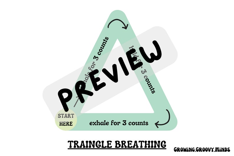 Anxiety Breathing Cards - Etsy