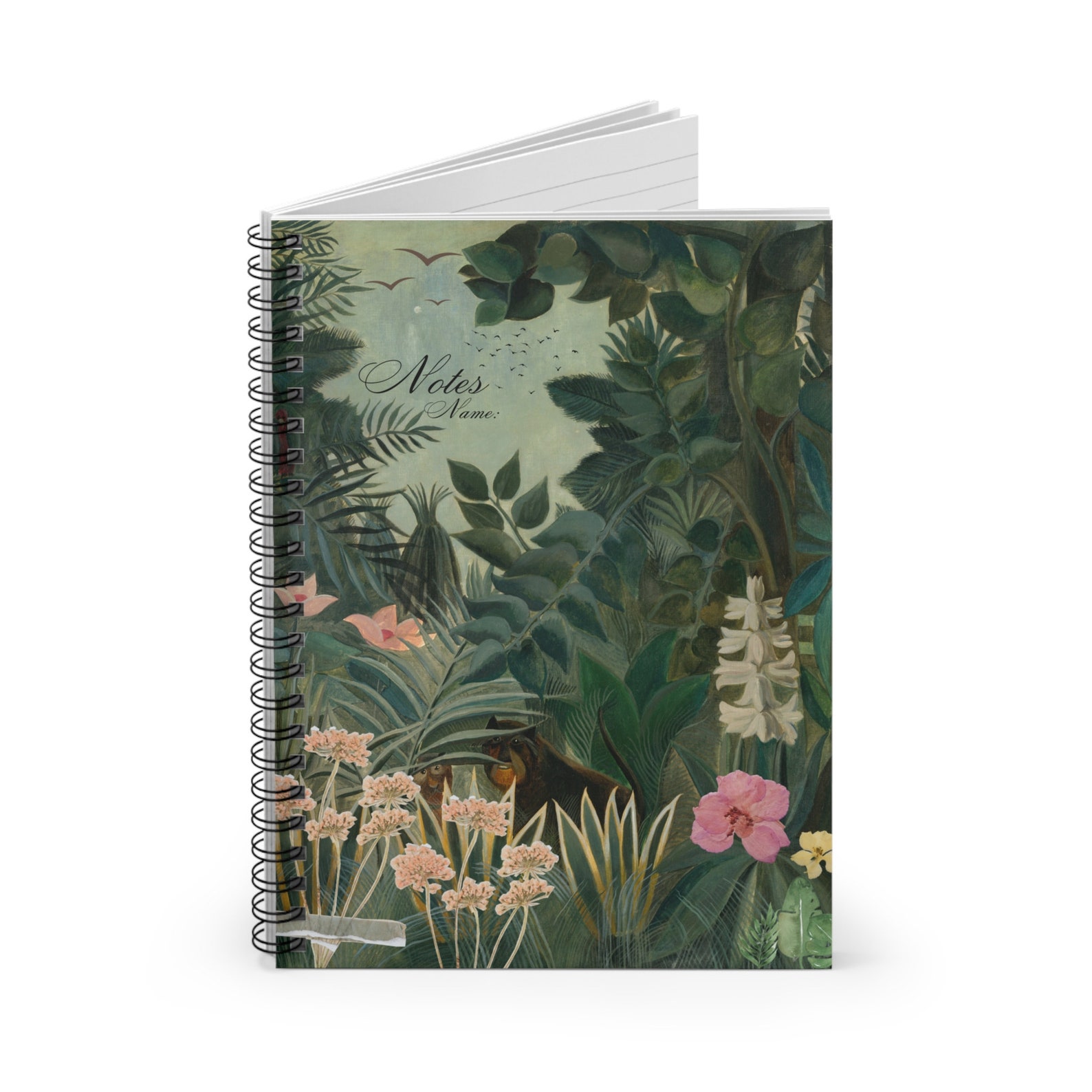 Jungle Theme Spiral Notebook Ruled Line, Notebook, Notebook for Student ...