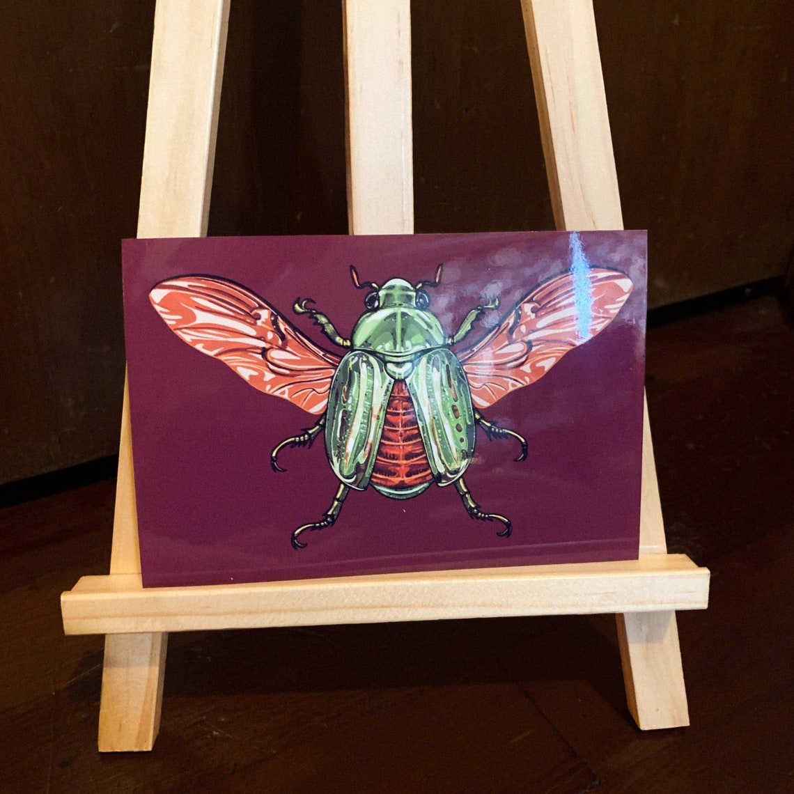 Glorious Scarab Bug Chrysina Gloriosa Glossy Mini 4’ X 6’ Art Print ...
