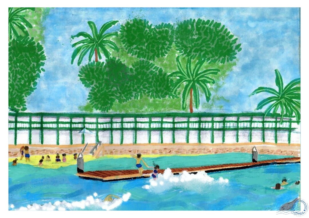 Balmain Baths - Sydney, Australia Art Print. A4 - Etsy