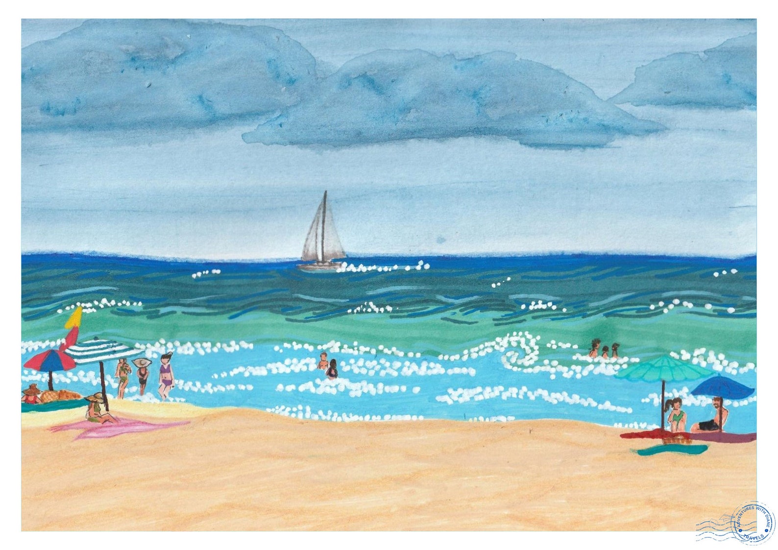 Bigola - Sydney Australia Travel Print A4 - Etsy
