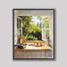 Rustic Kitchen Window Art Print: Still Life Oil Painting, Farmhouse ...