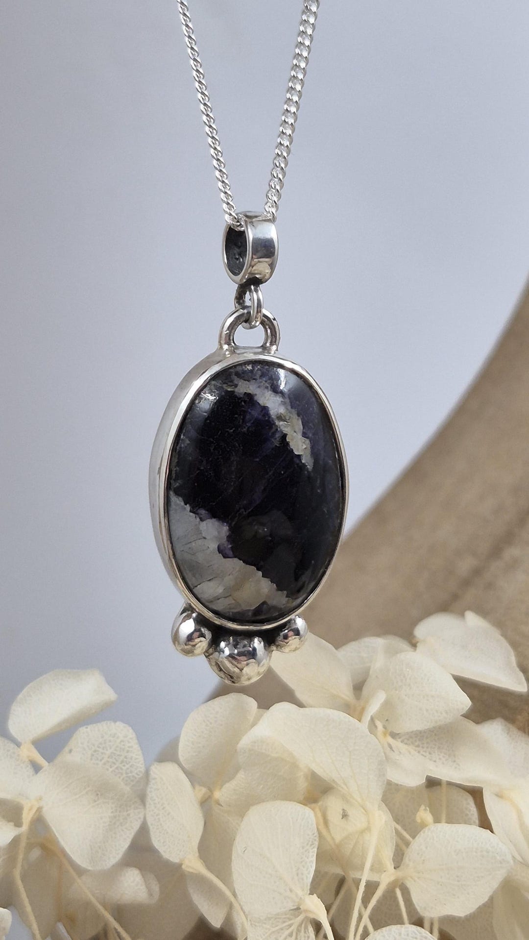 Blue John Blue John Pendant Blue John Necklace Blue John Jewellery - Etsy