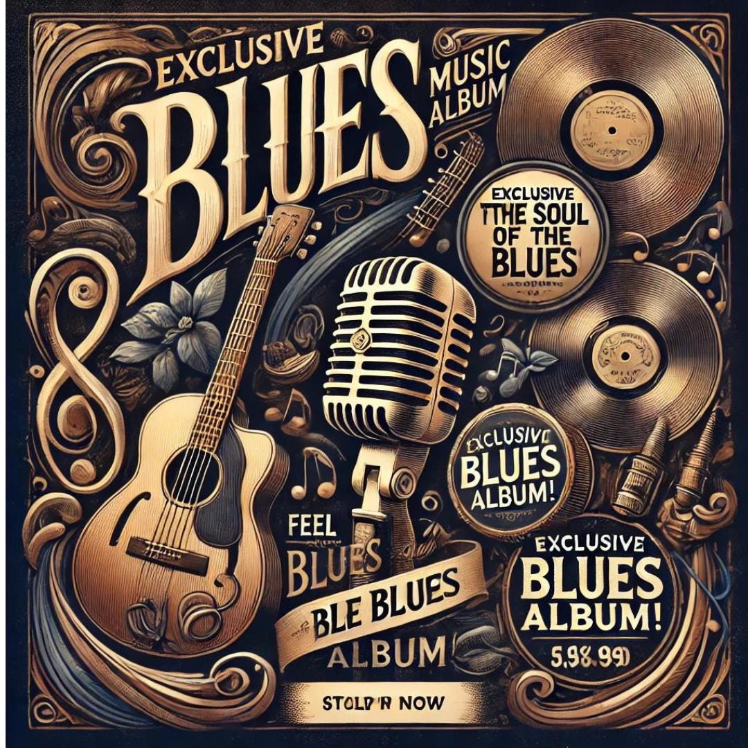 50 Ai-generated Blues Songs, MRR, Master Resell Rights, Blues Music - Etsy