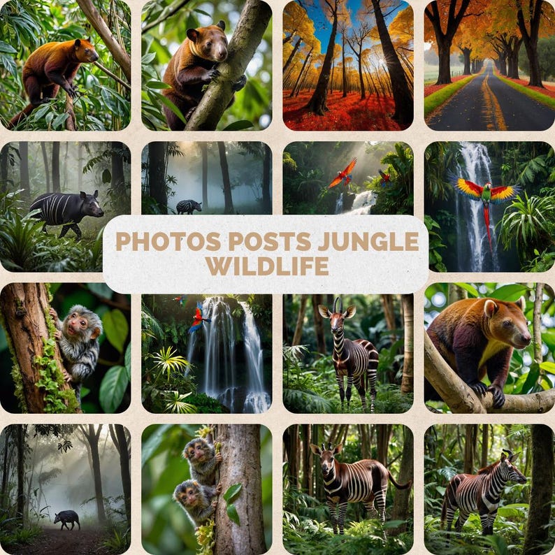 200+ Photo Story Covers and Photo Post of Jungle Wildlife, MRR PLR ...