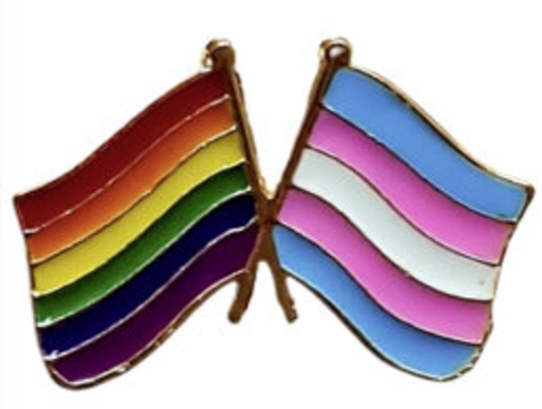 LGBTQ Transgender Flag Pin Badge - Etsy
