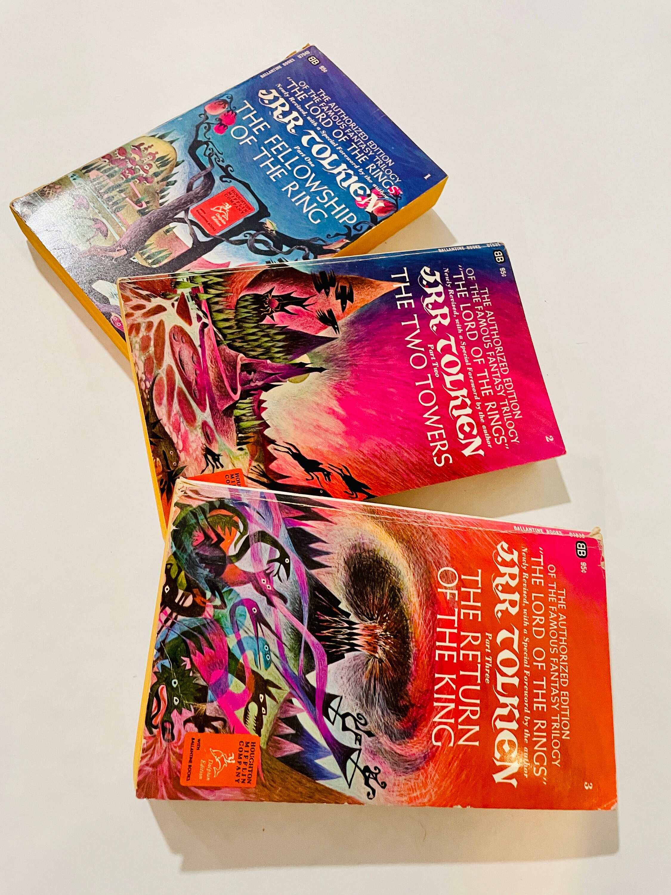 The Lord of the Rings Tolkien Trilogy Boxset Barbara Remington Covers ...