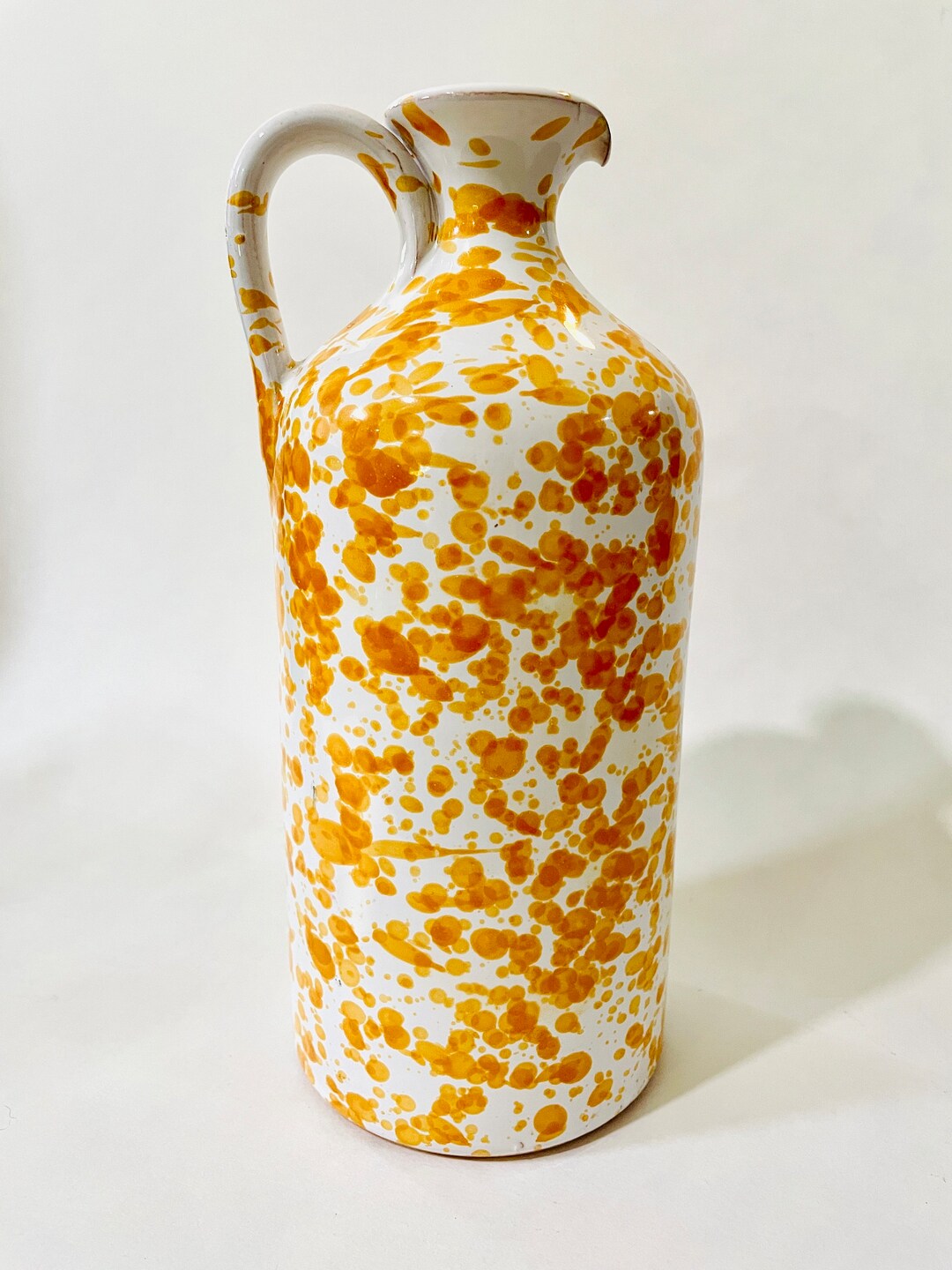 Italian Splatter Terracotta Olive Oil Bottle - Etsy