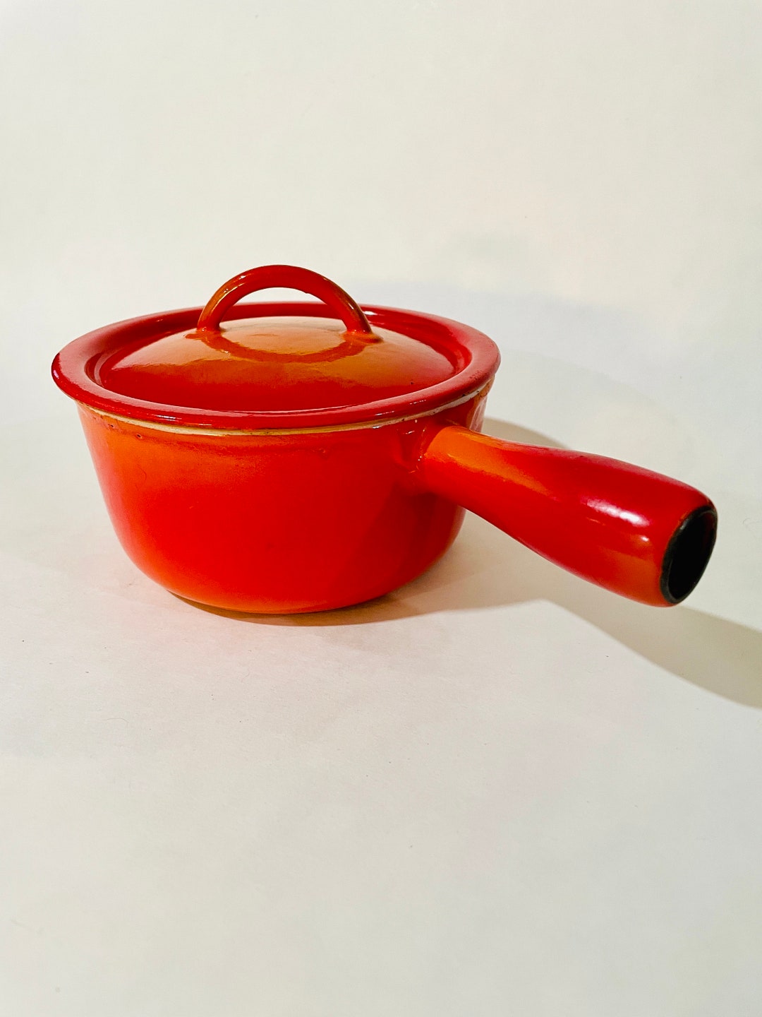 Flame Red Descoware Cast Iron Pot - Etsy