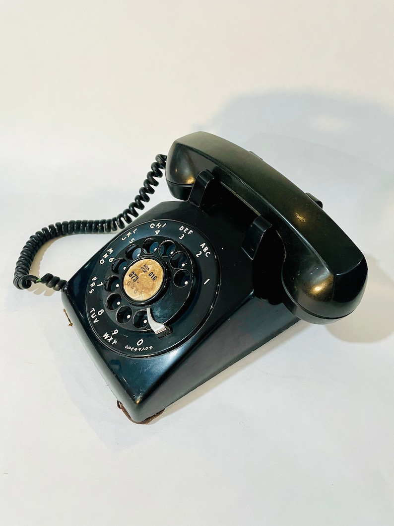 Western Electric Rotary Dial Black Telephone 1950s - Etsy