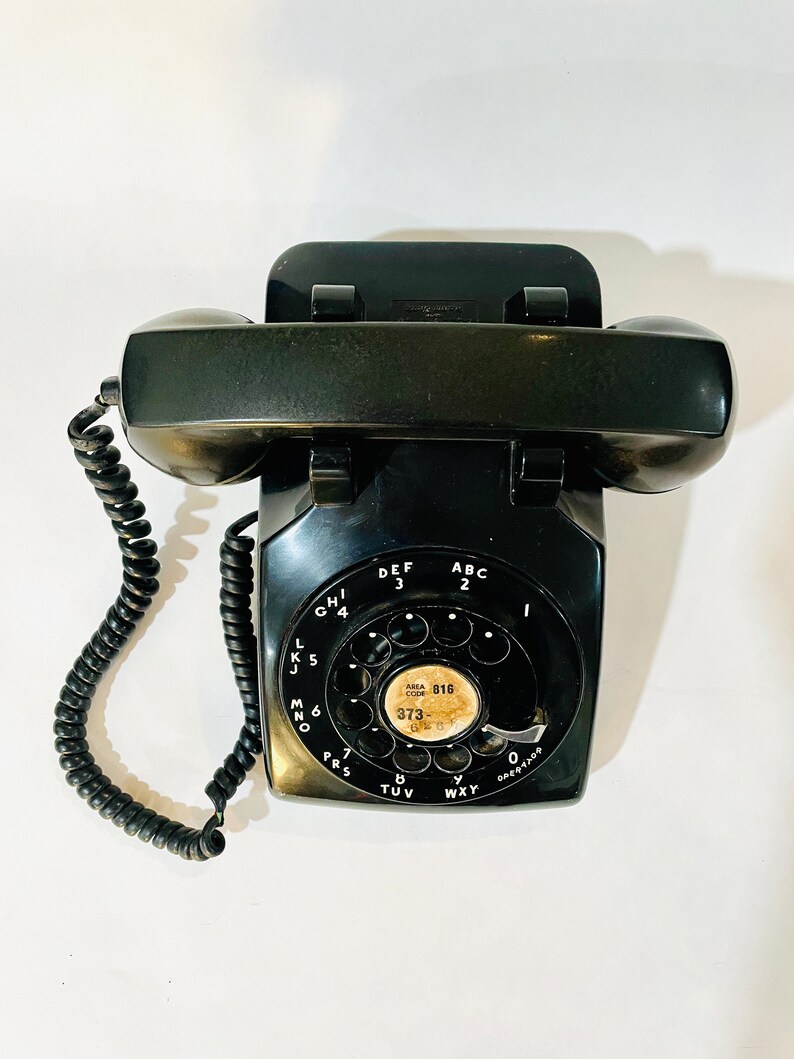 Western Electric Rotary Dial Black Telephone 1950s - Etsy