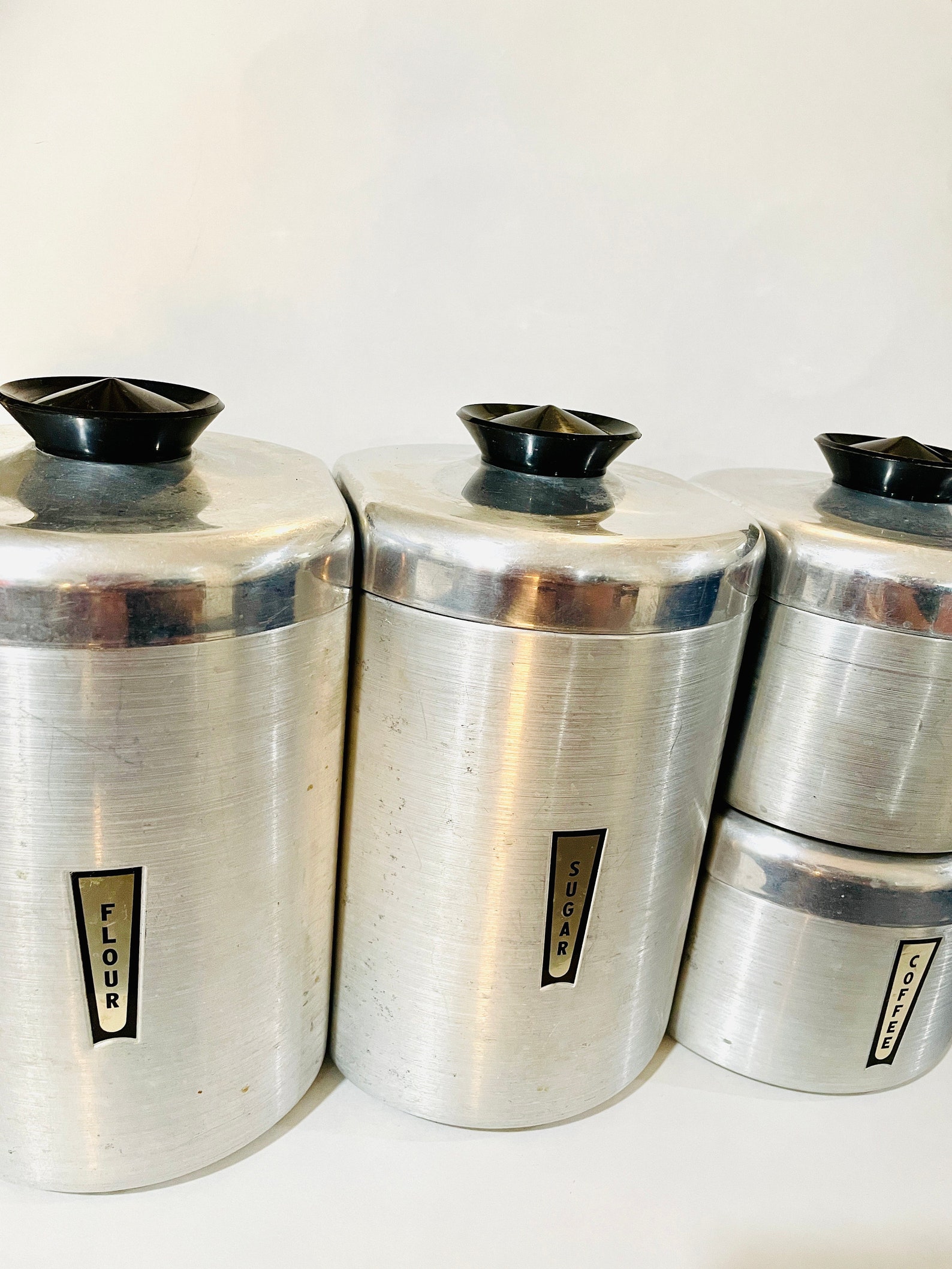 1950s Kromex Aluminum Kitchen Canisters - Etsy