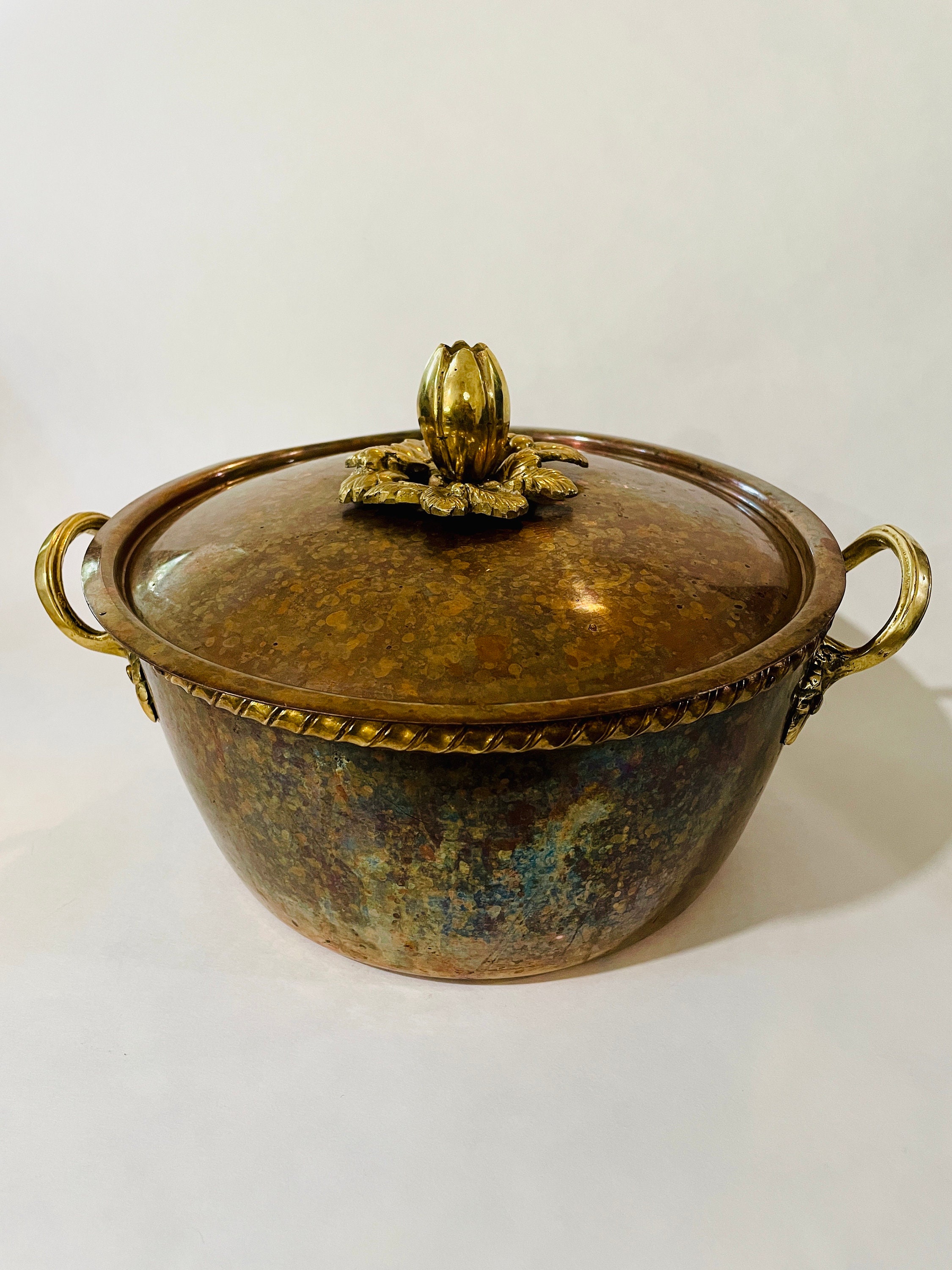 Italian Copper Ruffoni Pot With Floral Details - Etsy