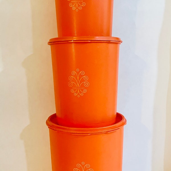 Orange Canister Set - Etsy