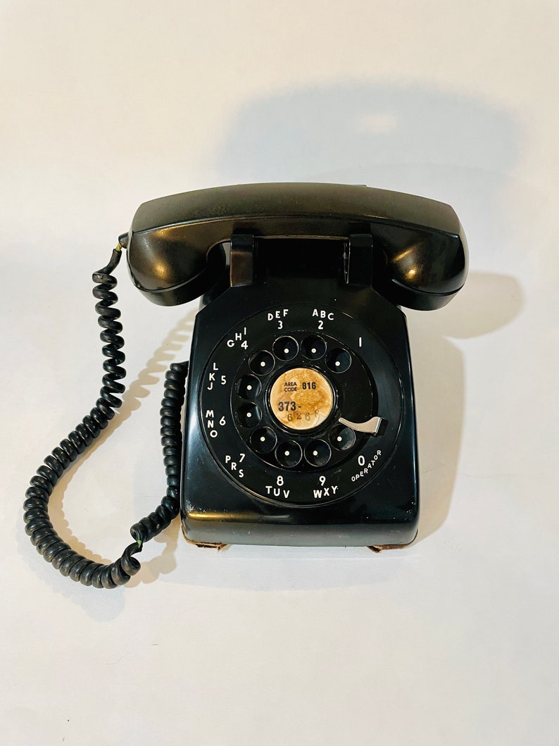 Western Electric Rotary Dial Black Telephone 1950s - Etsy