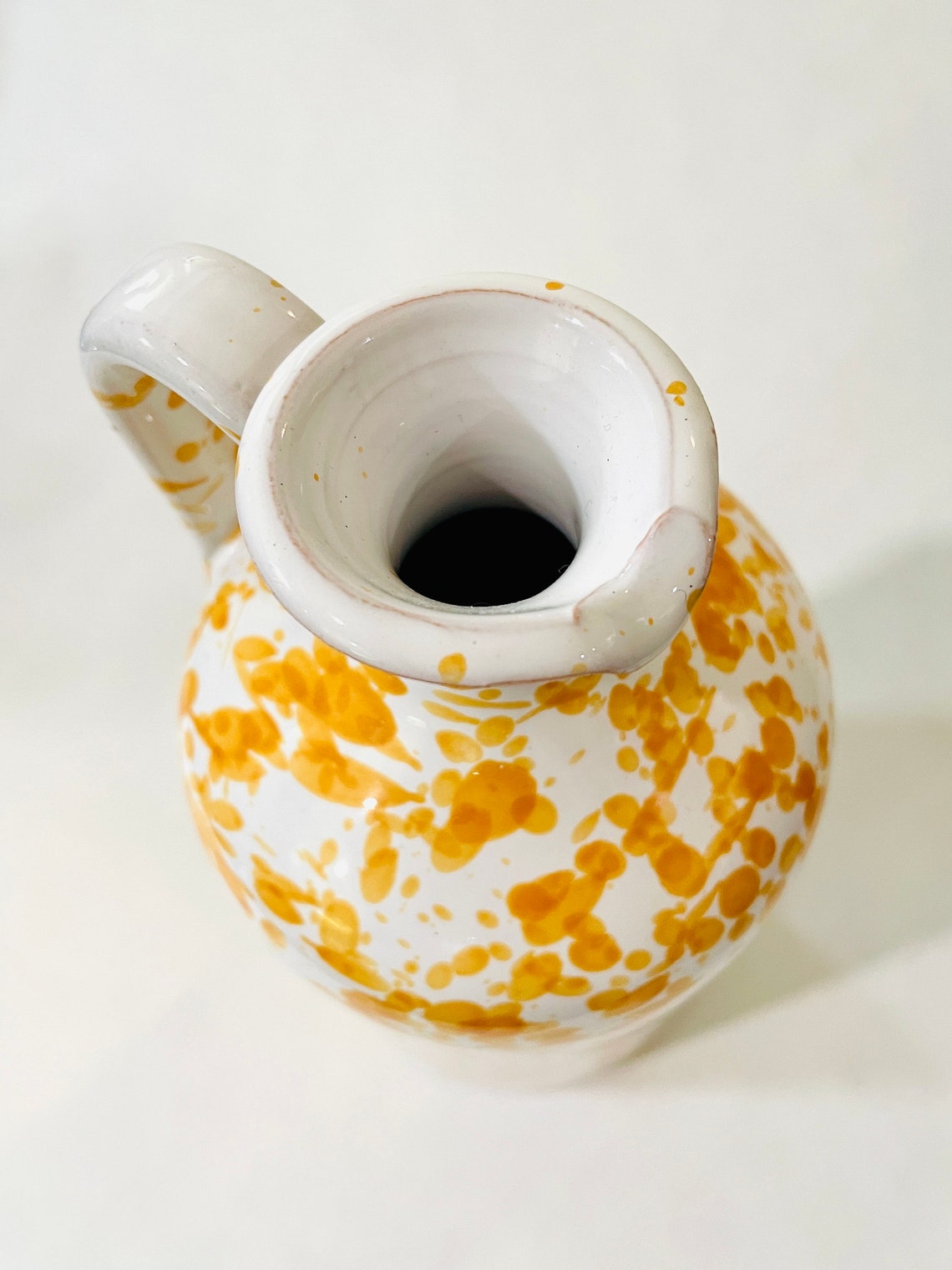 Italian Splatter Terracotta Olive Oil Bottle - Etsy