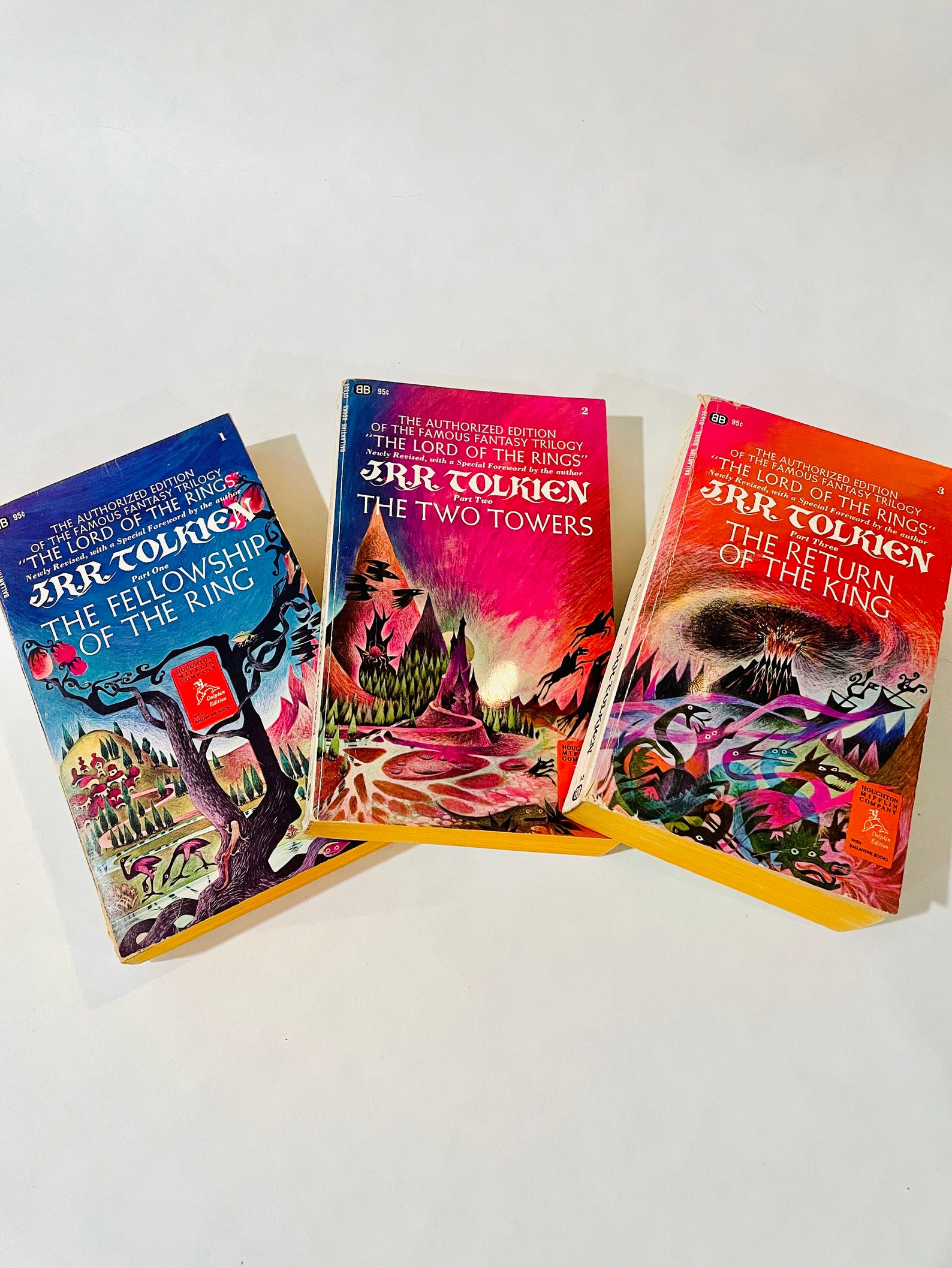 The Lord of the Rings Tolkien Trilogy Boxset Barbara Remington Covers ...