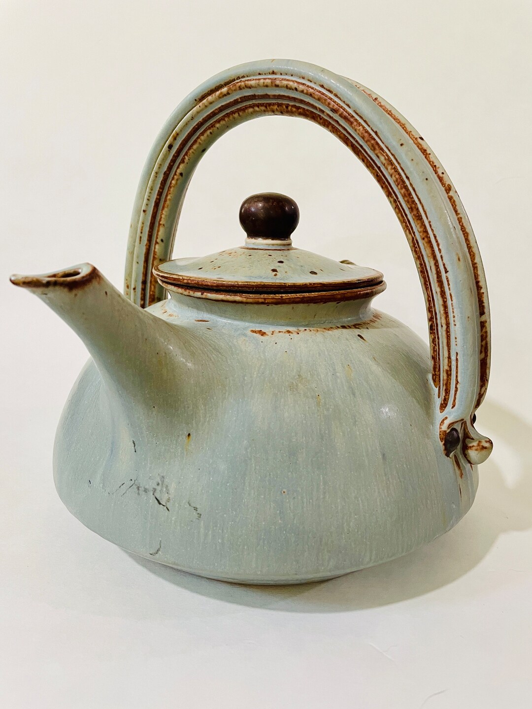 Artist Signed Handmade Pottery Teapot - Etsy