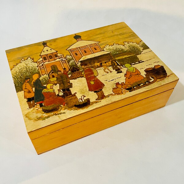 Carved Russian Box - Etsy
