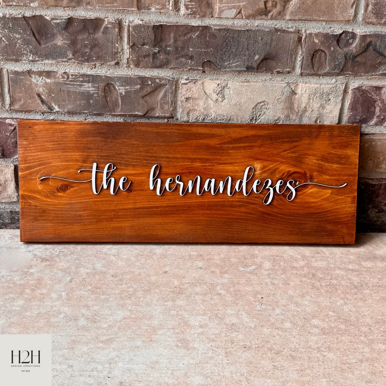 Custom Wood Sign, Personalized Wedding Gift, Name Wood Sign ...