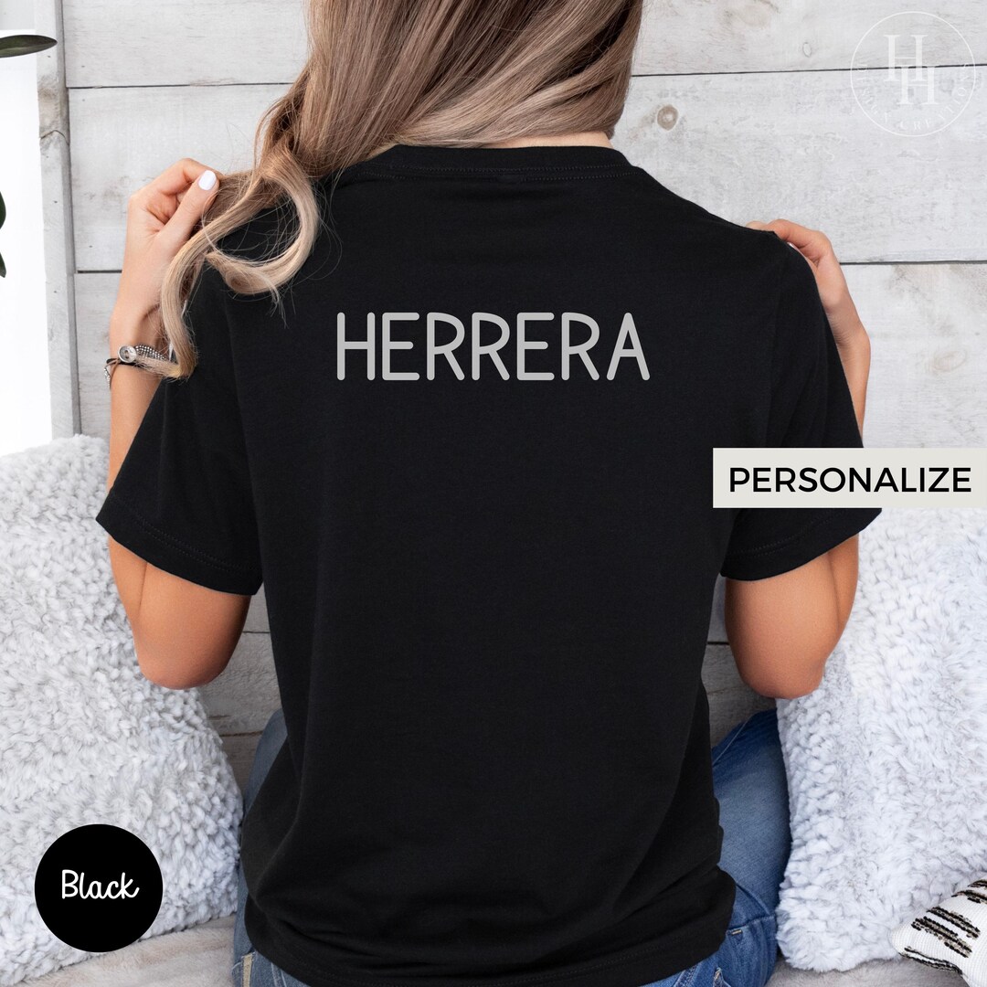 Custom Name Shirt, Personalized Family Shirt, Last Name Tee, Wedding ...