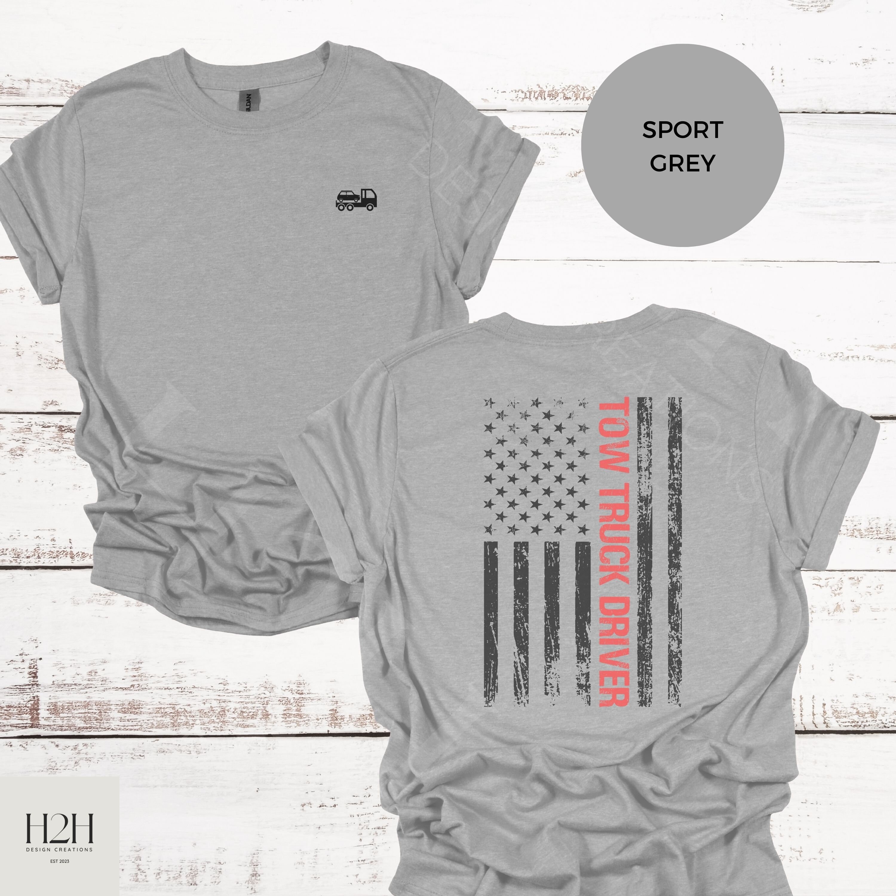 Custom Tow Truck Driver Shirt, Personalized Tow Truck Driver Tee, Tow ...