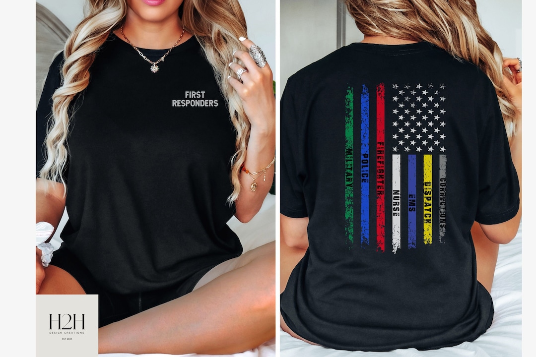 First Responders Shirt Nurse Shirt Firefighter Shirt Police - Etsy