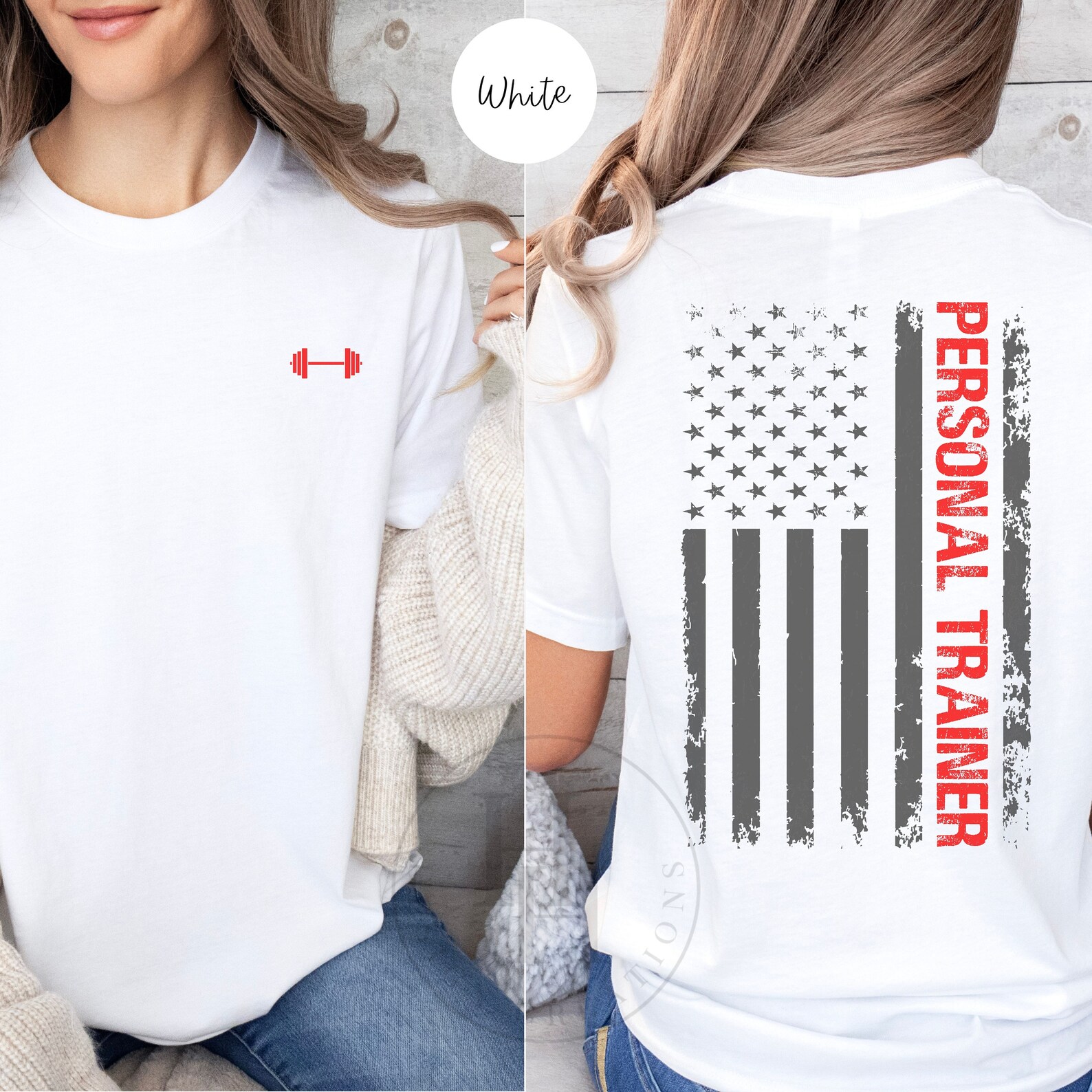 Personal Trainer Shirt, Personal Trainer Tee, Personal Trainer Flag Tee ...