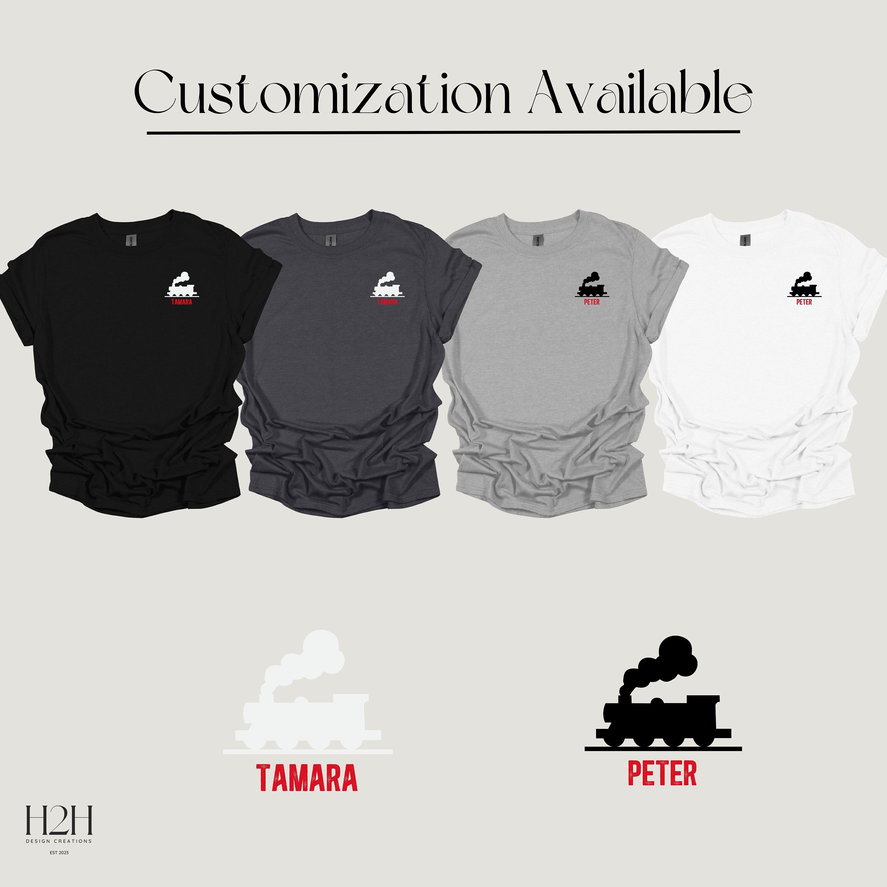 Custom Railroad Shirt, Personalized Railroad Tee, Railroad Flag Tee ...