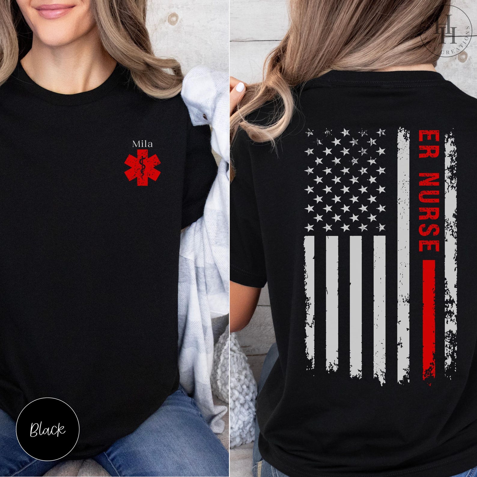 Custom ER Department Shirt, Personalize Emergency Room, Emergency Nurse ...