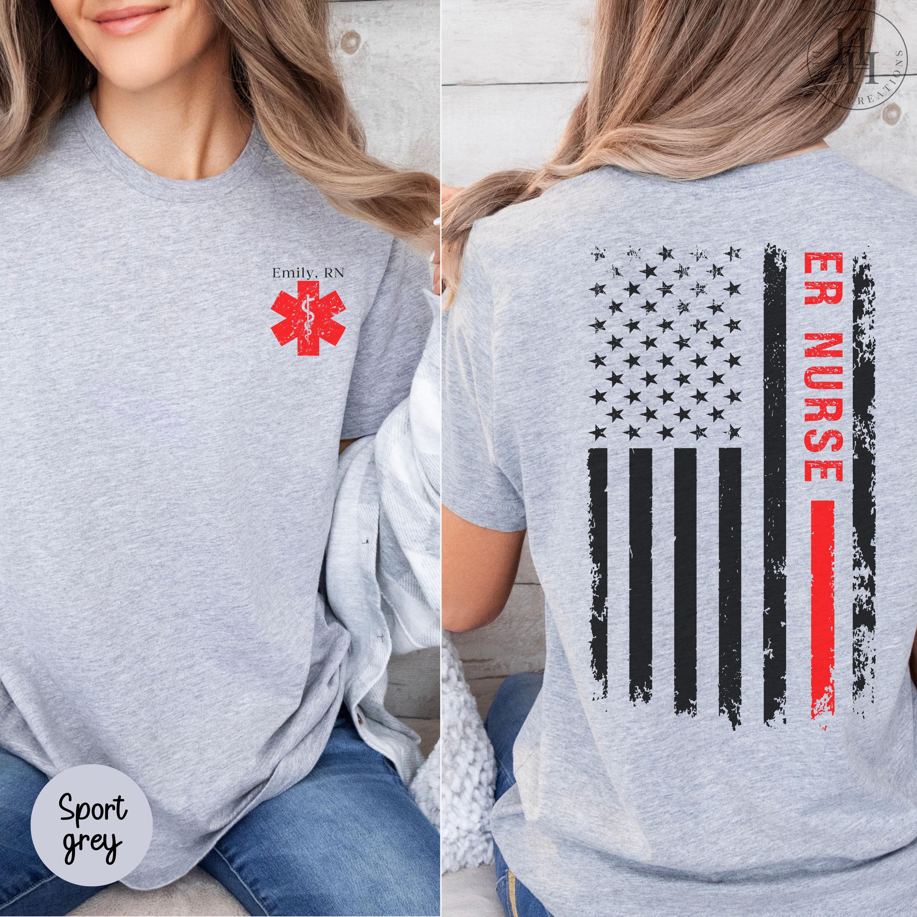Custom ER Department Shirt, Personalize Emergency Room, Emergency Nurse ...