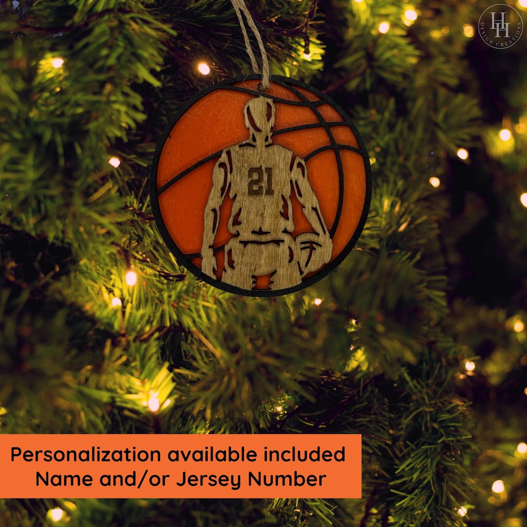Custom Basketball Player Ornament, Personalized Basketball Ornament ...