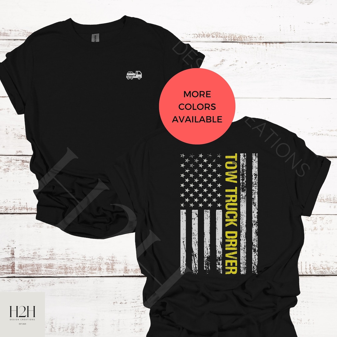 Custom Tow Truck Driver Shirt, Personalized Tow Truck Driver Tee, Tow ...