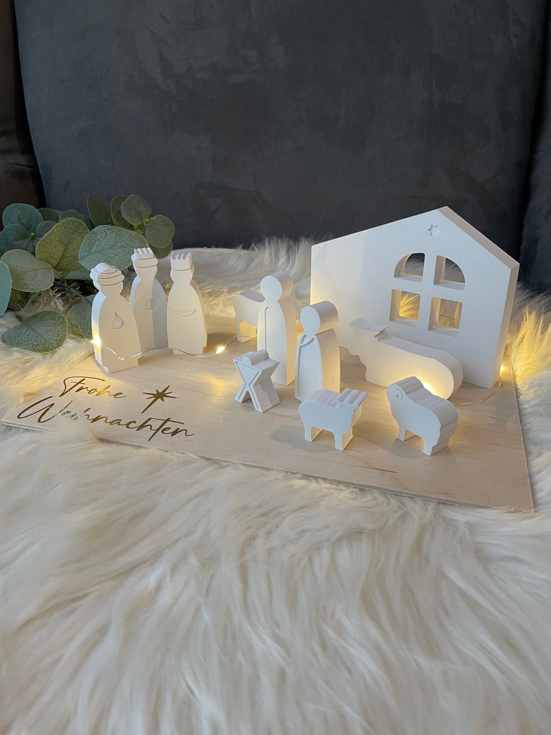 Nativity Scene, Christmas Nativity Scene, Modern Nativity Scene - Etsy