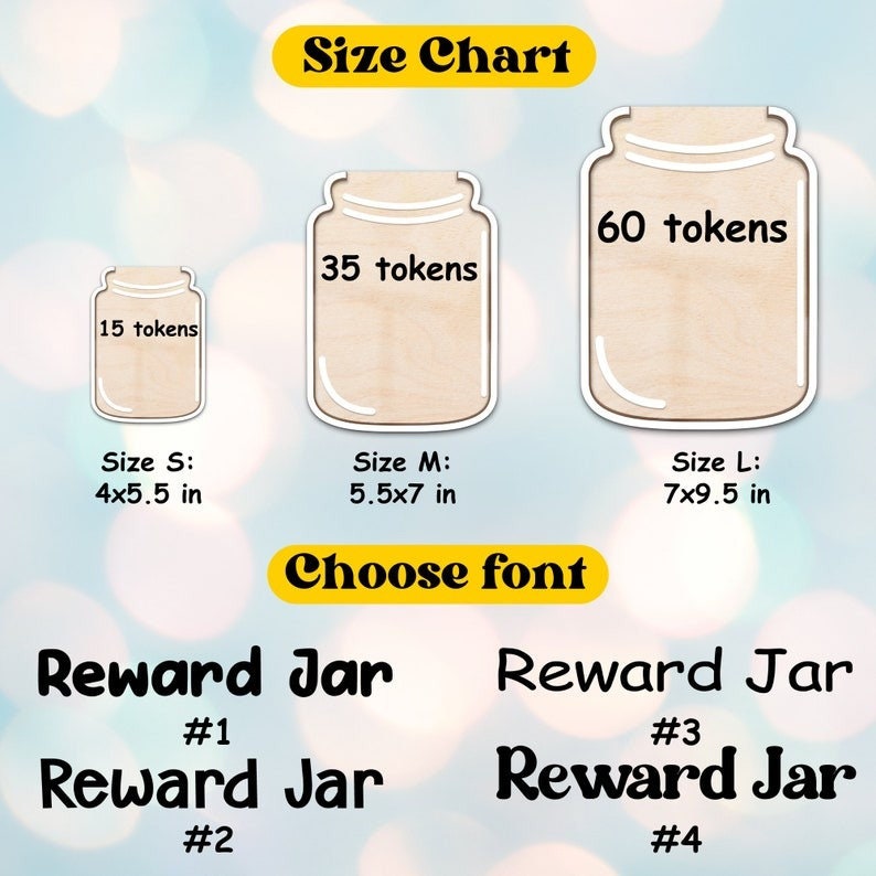 Custom Magnetic Reward Jar Classroom Behavior, Personalized Motional ...
