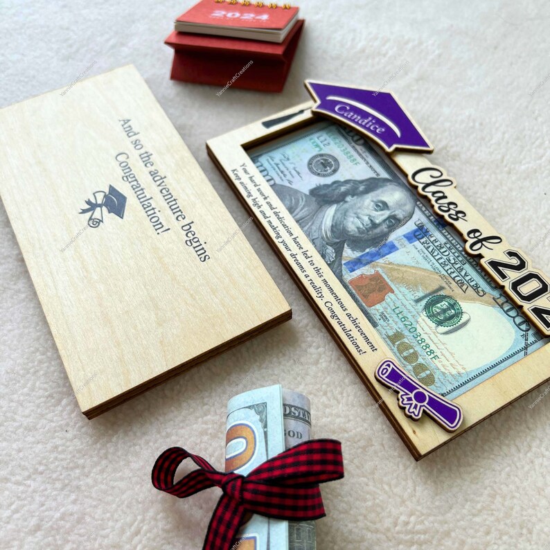 Personalized Class of 2024 Money Gift Holder, Graduation Cash Holder ...