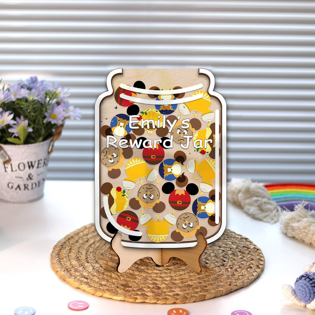 Custom Magnetic Reward Jar Classroom Behavior, Personalized Motional ...
